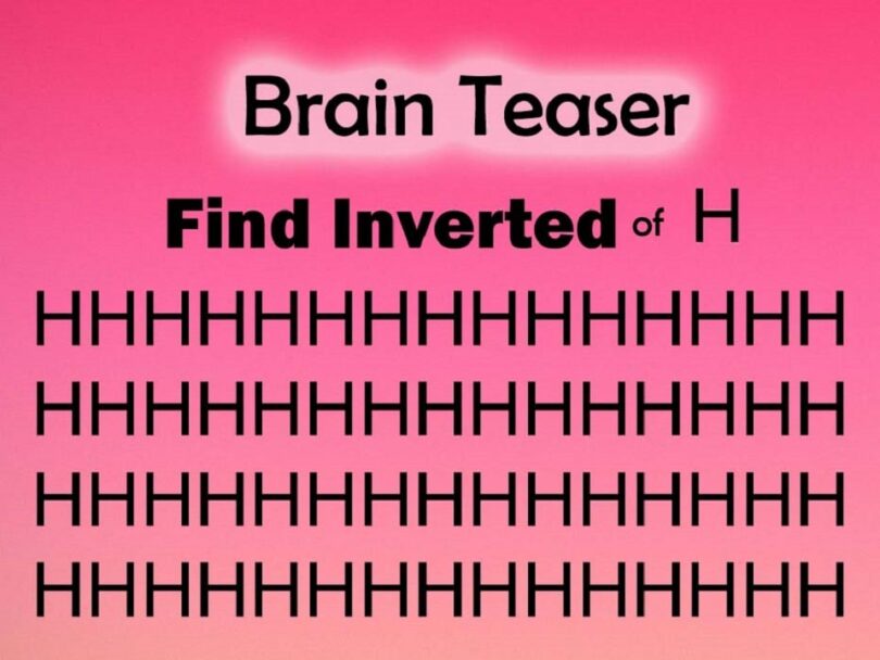 Casse-tête de lettres : Trouvez le H inversé dans l’image en 5 secondes ...
